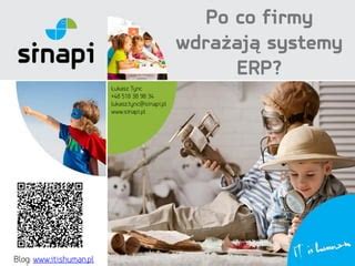 Dlaczego firmy wdrażają er py info meet kraków PPT