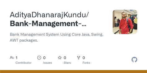 GitHub AdityaDhanarajKundu Bank Management System Bank Management System Using Core Java