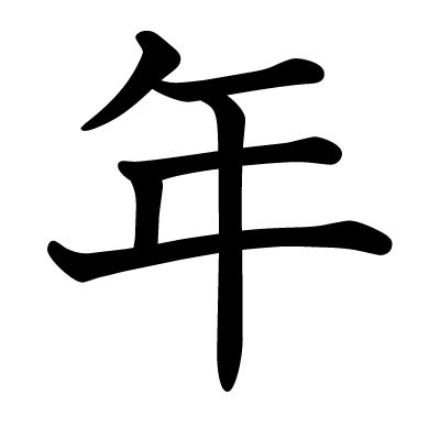 漢字「年」の部首・画数・読み方・筆順・意味など