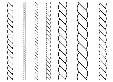 Ilustração De Design De Vetor De Corda Isolada No Fundo Branco Vetor