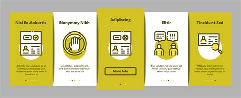 Passport Control Check Onboarding Elements Icons Set Vector 17335932 Vector Art At Vecteezy