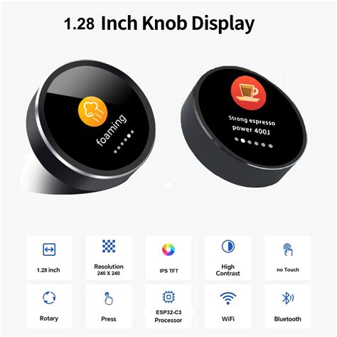 esp32 1 28 inch 240x240 round tft knob display gc9a01 arduino lvgl wifi