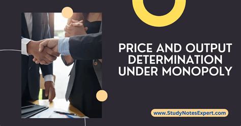 Price And Output Determination Under Monopoly Expert Guide