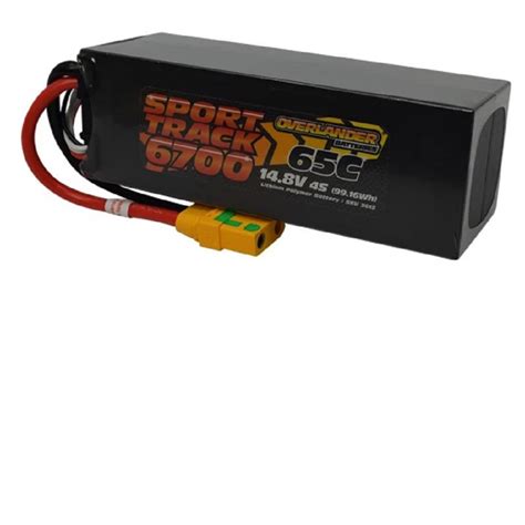 Overlander 3612 Ec5 6700mah 148v 4s 65c Hard Case Sport Track Lipo
