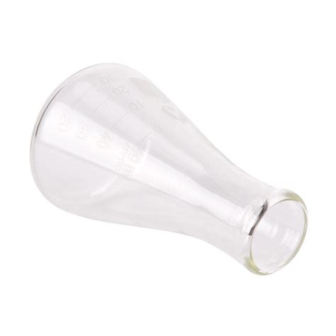 50ml clear lab conical flask glass scientific safe vicedeal
