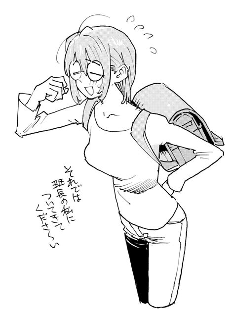 Safebooru 1girl Ahoge Asano Asano4124 Backpack Bag Blush Breasts