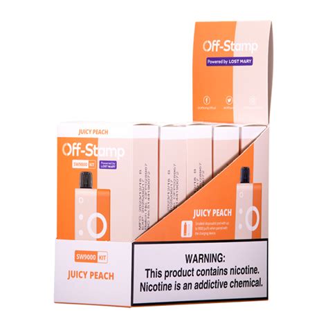 Juicy Peach Off Stamp Sw9000 Vape Kit Mi One Brands