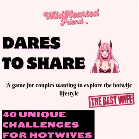Dares To Share 40 Hotwife Cuckold Challenges Etsy