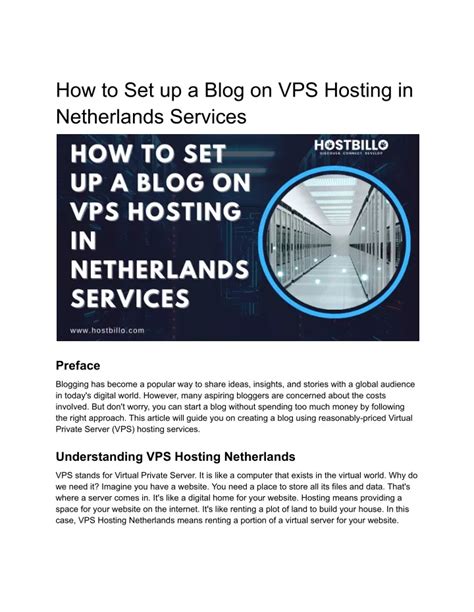 ppt how to set up a blog on vps hosting in netherlands services