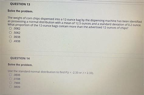 Solved Solve The Problem Suppose A Random Variable X Is Chegg