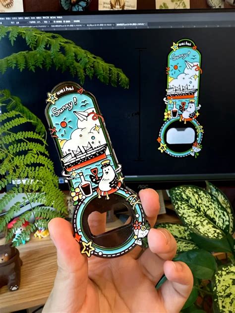 我的文创设计分享 ⭐威海开瓶器 小红书 花瓣网