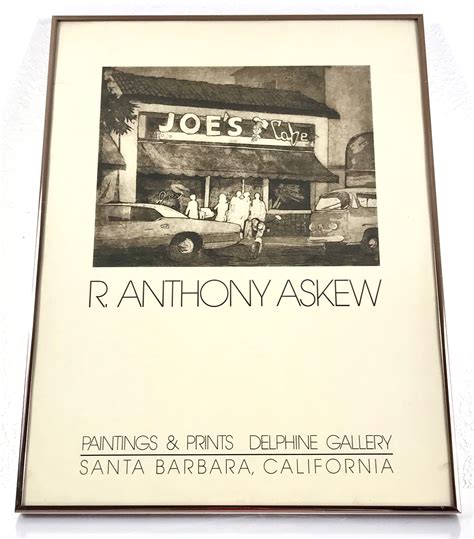Santa Barbara Delphine Gallery R Anthony Askew Exhibition Poster — Coastline Vintage