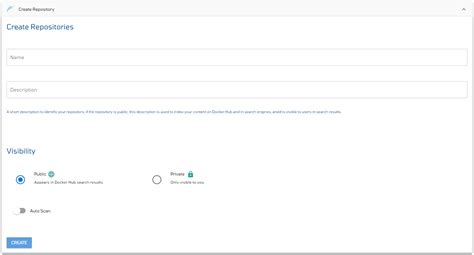 Control Panel Container Registry