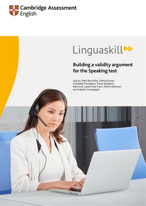 pdf linguaskill building a validity argument for the speaking test