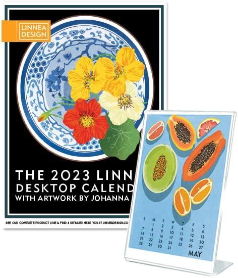 Linnea Design 2023 Desktop Calendar And Frame Set 5 X 7 Artwork By