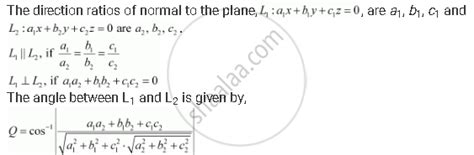 In The Following Cases Determine Whether The Given Planes Are Parallel Or Perpendicular And In