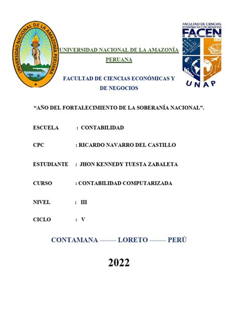 Contabilidad Computarizada Pdf Contabilidad Hardware De La