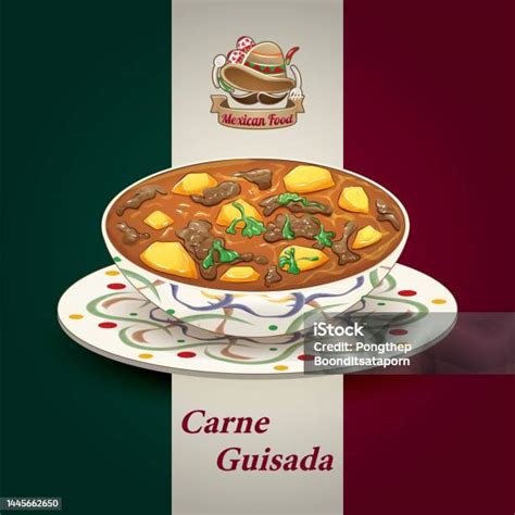 멕시코 음식 로고 손으로 그린 전통 음식 그래픽 벡터 삽화와 멕시코 국기 스튜에 대한 스톡 벡터 아트 및 기타 이미지 스튜 멕시코 문화 소고기 Istock