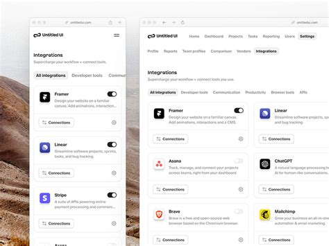 Integrations — Untitled Ui By Jordan Hughes® On Dribbble