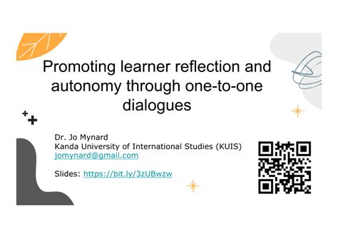 Pdf Promoting Learner Reflection And Autonomy Through One To One