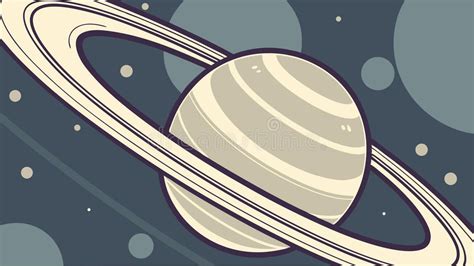 Ringed Planet Saturn Detailed Space And Astronomy Illustration Vector Design Generative Ai