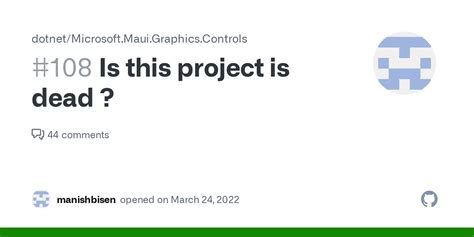 Is This Project Is Dead · Issue 108 · Dotnetmicrosoftmauigraphics