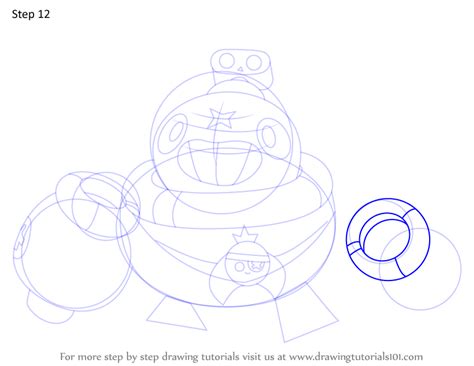 How To Draw Tick From Brawl Stars Brawl Stars Step By Step