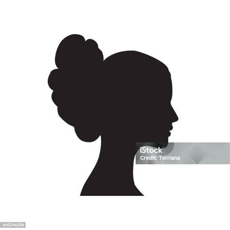 예쁜 여자 프로필입니다 여자 얼굴 실루엣입니다 세로 신부 얼굴 실루엣 검은색에 대한 스톡 벡터 아트 및 기타 이미지 검은색 검정 머리 관능 Istock
