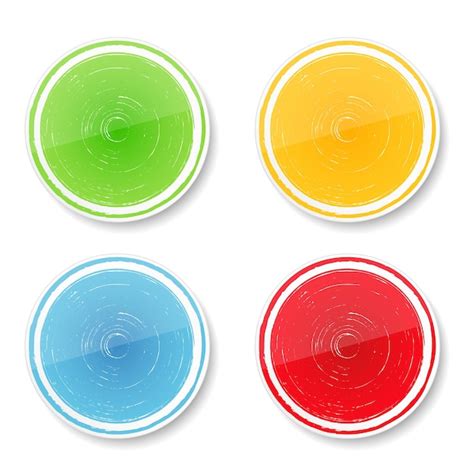 Premium Vector Four Colorful Hand Drawn Circles Vector Eps Illustration