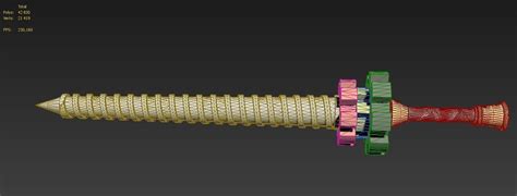Final Fantasy Type 0 Machina Cosplay Weapon Prop Replica 3d Model 3d
