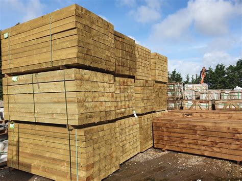 Tanalised Green Sleeper Bannister Hall Landscape Supplies