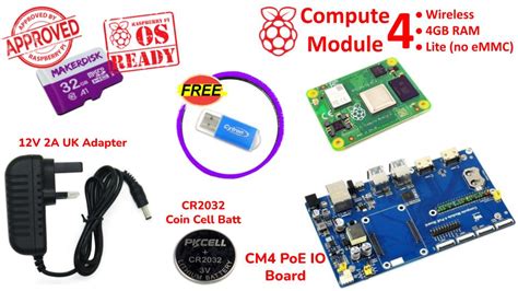 Raspberry Pi Cm4 Wireless 4g Ram Lite No Emmc And Kits