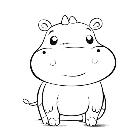 귀여운 만화 하마 개요 스케치의 색칠 그리기 벡터 귀여운 하마 그리기 귀여운 하마 개요 귀여운 하마 스케치 Png 일러스트 및 벡터 에 대한 무료 다운로드 Pngtree