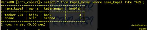 Fungsi Agregat Dan Pattern Matching