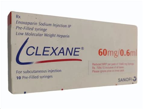 60mg Clexane Injection At Rs 390piece Jayanagar Bengaluru Id 2852961260030