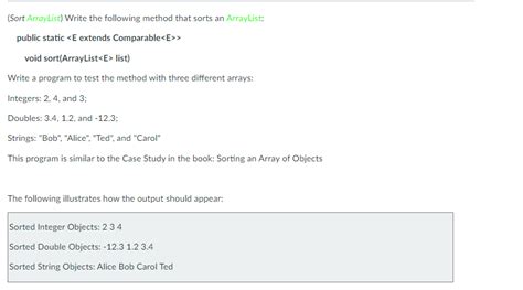 Solved The Following Illustrates How The Output Should Chegg Com