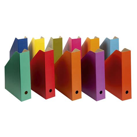 He281534 Profile Education Coloured Filing Boxes Assorted Pack Of
