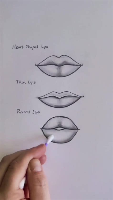How To Draw Mouth Step By Step With Pencil How To Draw Lips