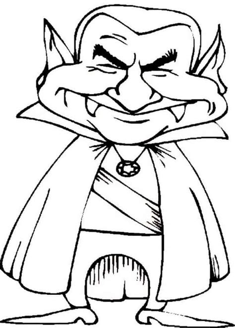 Halloween Vampire Coloring Pages Warehouse Of Ideas