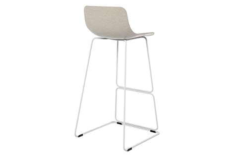 Wave Fabric Bar And Counter Stool Sled Base 760mm Seat Height Jasonl