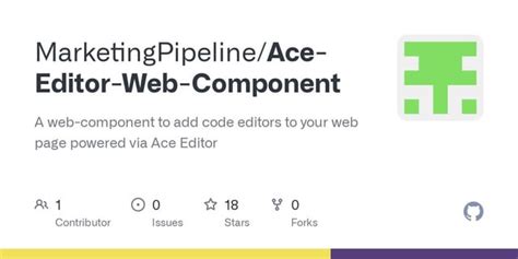 Ace Editor Web Component A Web Component To Add Code Editors To Your