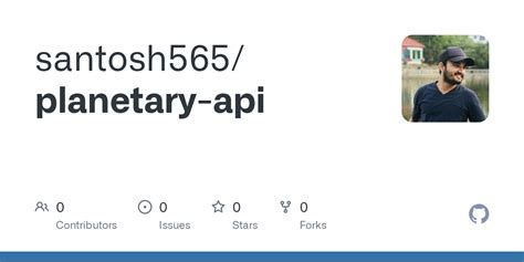 GitHub Santosh Planetary Api