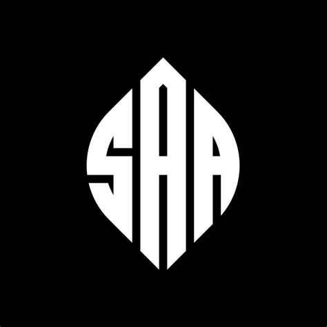 Saa Circle Letter Logo Design With Circle And Ellipse Shape Saa