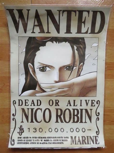 One Piece Nico Robin Wanted Poster 2006539064