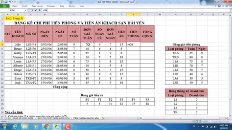 thỰc hÀnh hÀm vlookup hlookup int mod sumif tr32 youtube