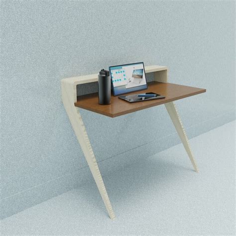 Wall Side Desk Download Free 3d Model By Hikoncept Cad Crowd