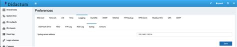 Setting Up The Syslog Server In The Monitoring System
