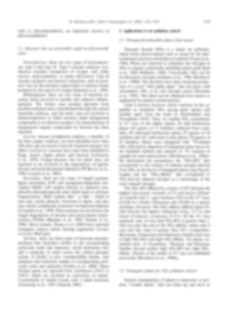 Solution Basic Processes In Phytoremediation And Some Applications To