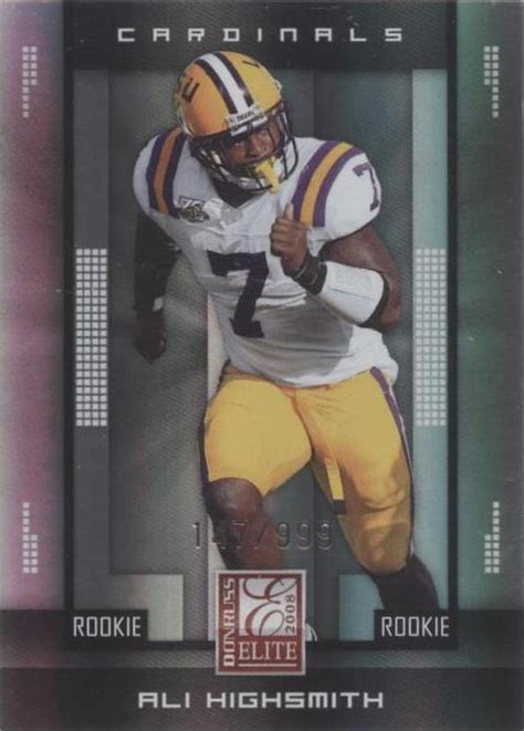 2008 Donruss Elite Rookie Ali Highsmith 189 999 Rc For Sale Online Ebay