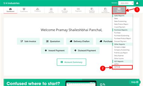 How To Generate A Report For GSTR B Free GST Billing Software For Every Businesses